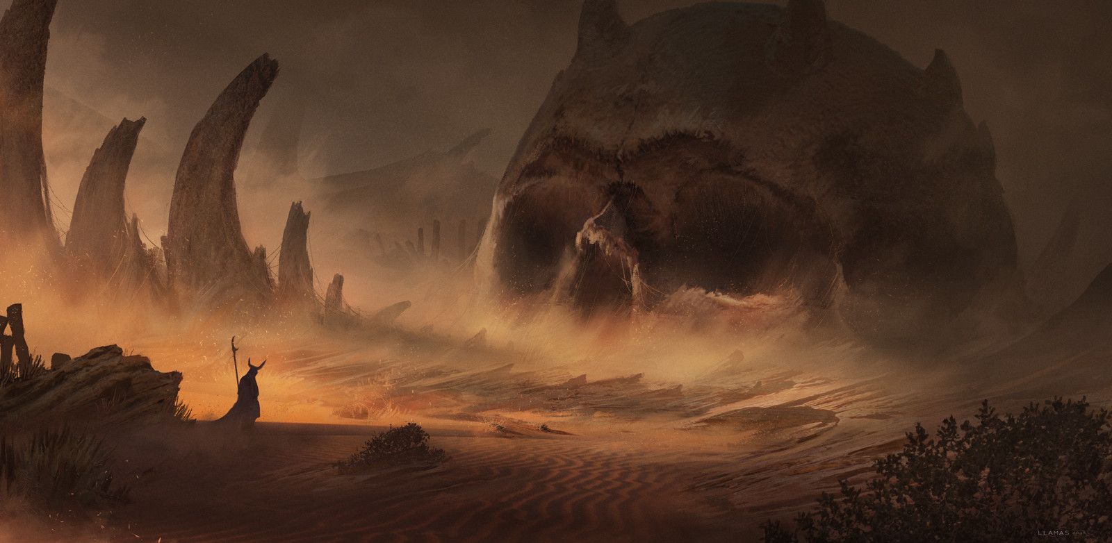 Skull by Florent Llamas | Scrolller