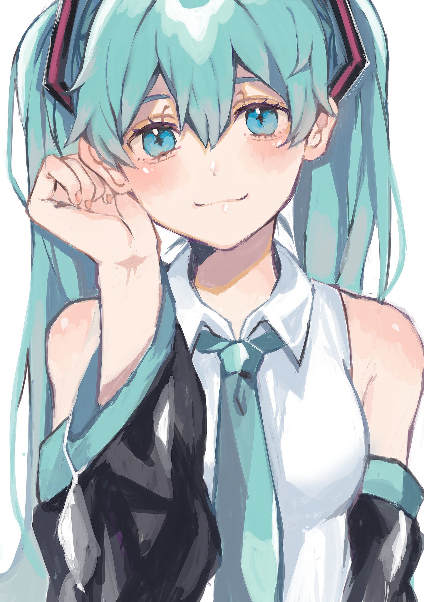 Smiling Miku [Vocaloid] | Scrolller