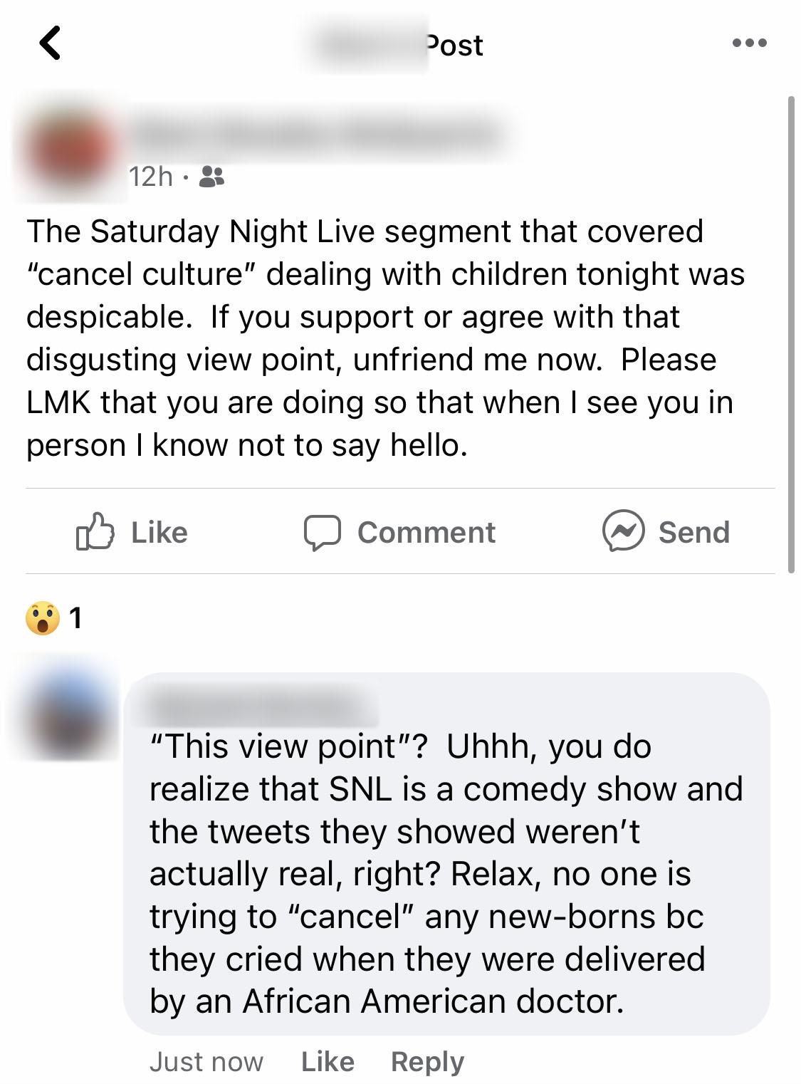 SNL Cancel Culture Skit.. /SMDH | Scrolller