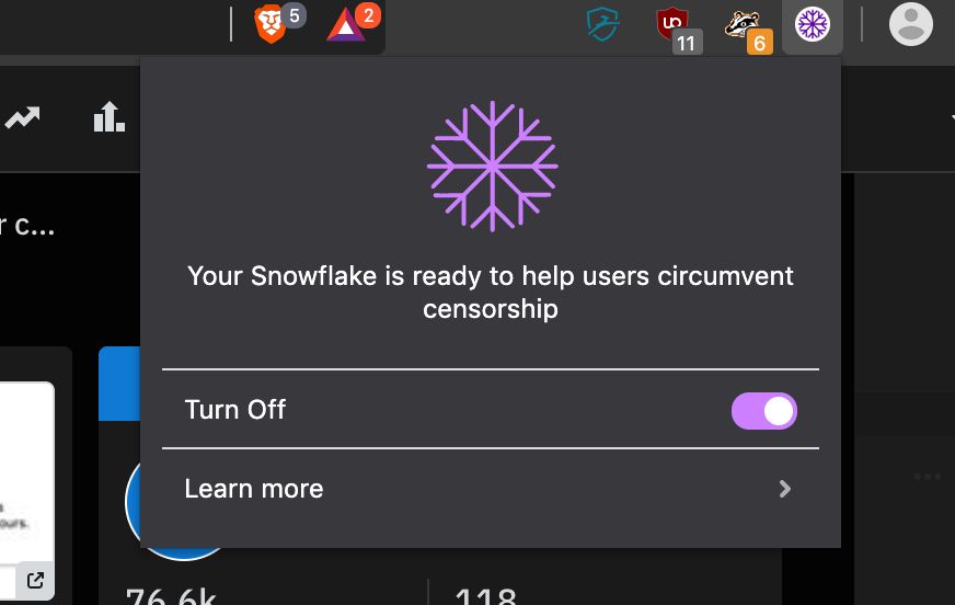 Snowflake Extension design update! Now shows if your Snowflake is working and connected to the ...