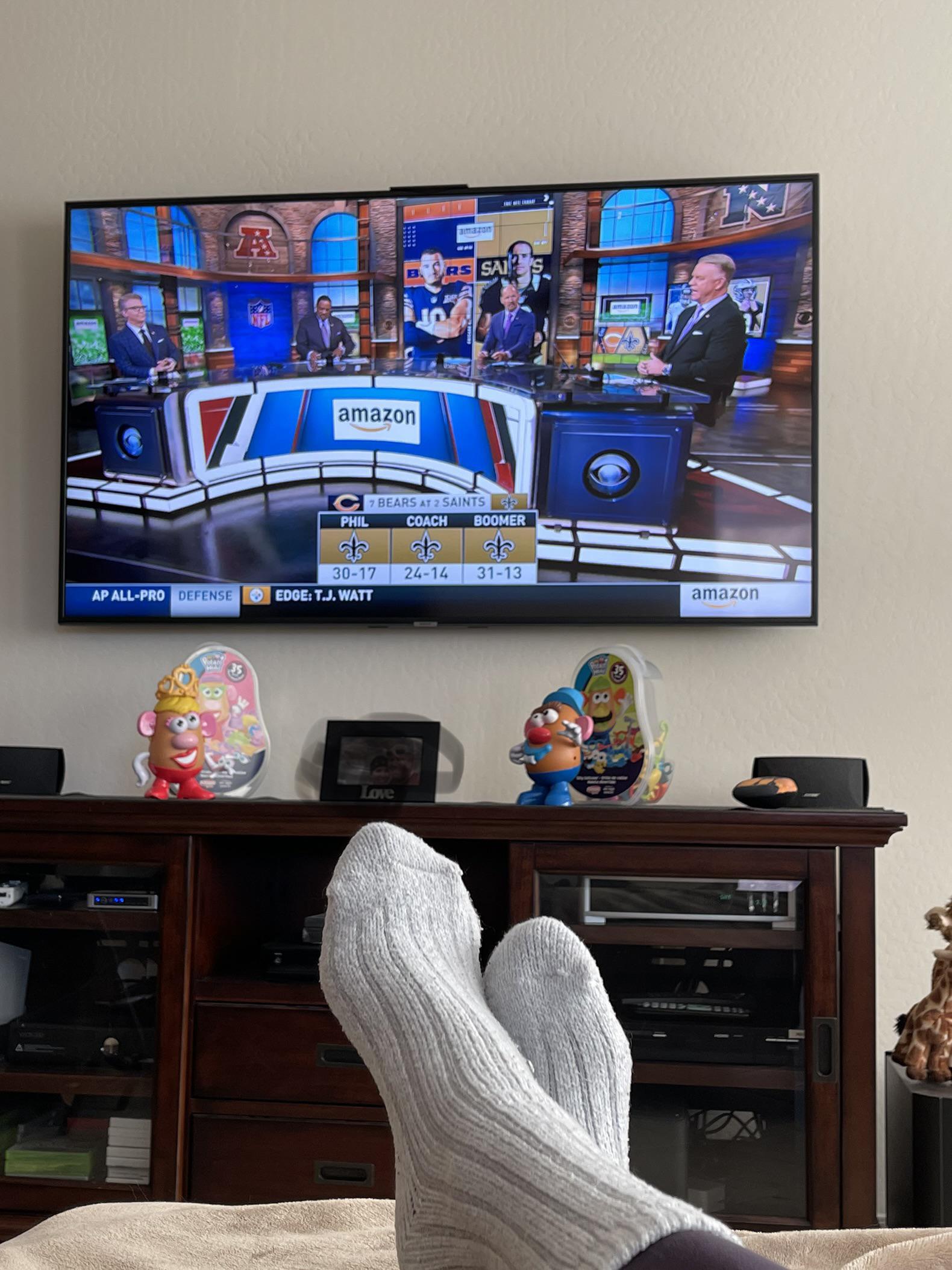 Socks, and Mr and Mrs Potato Head. | Scrolller