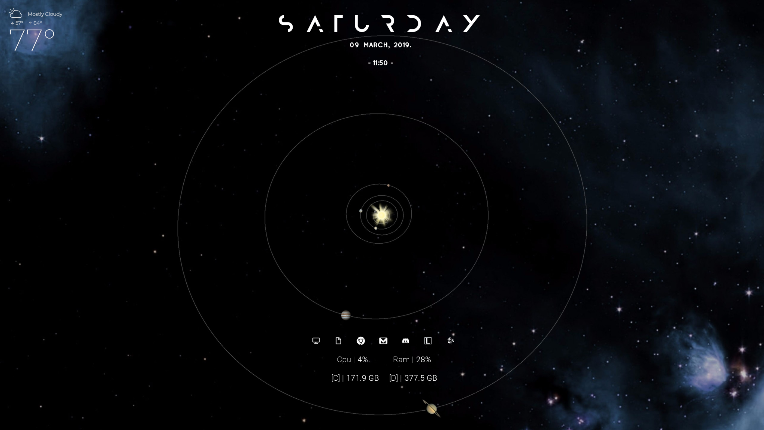 Solar System Map -- with real-time positions of the planets | Scrolller