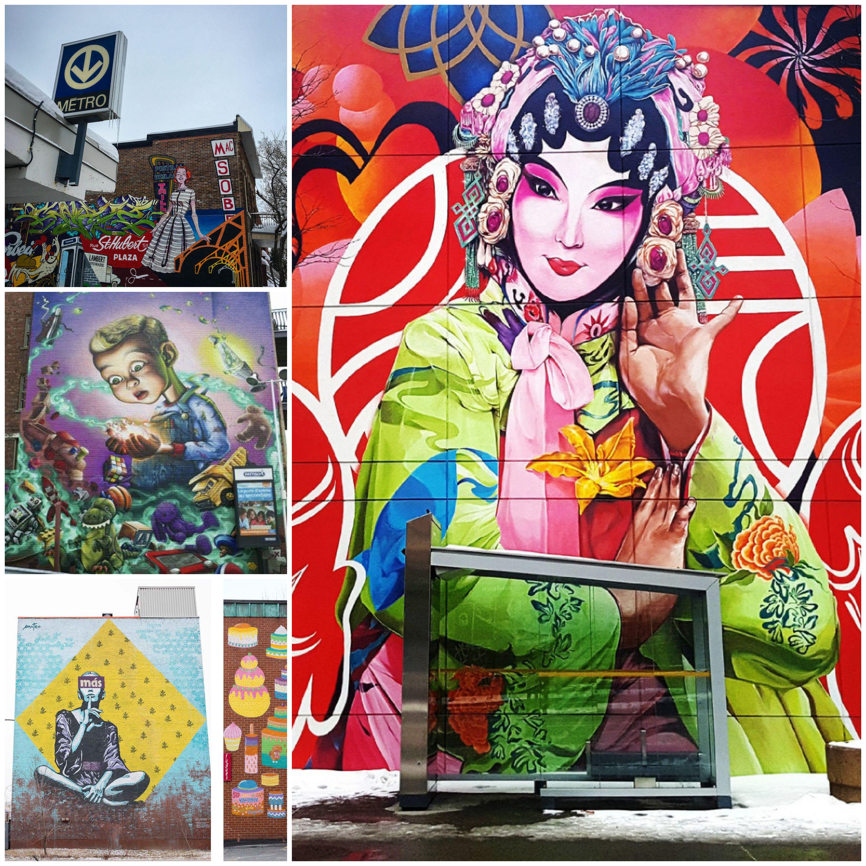 Some of street Montreal's murals | Scrolller