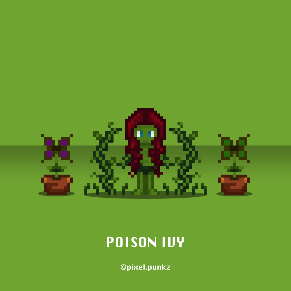Some pixel art of Poison Ivy :) | Scrolller