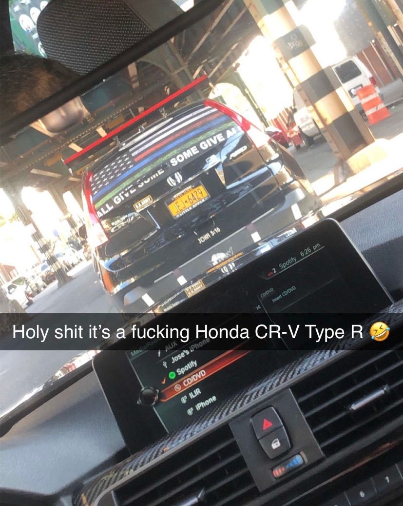 somebody really took the time to slap a spoiler on a honda CRV | Scrolller
