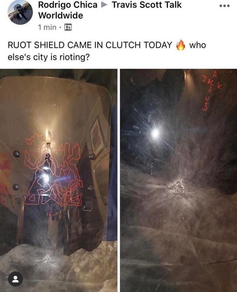 Someone was using the JackBoys shield in a riot | Scrolller