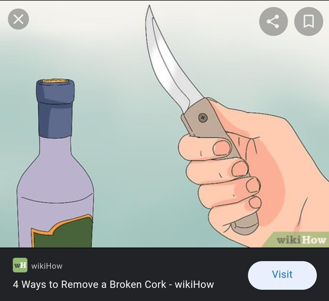 Sometimes you gotta get a little stabby with your wine bottles | Scrolller