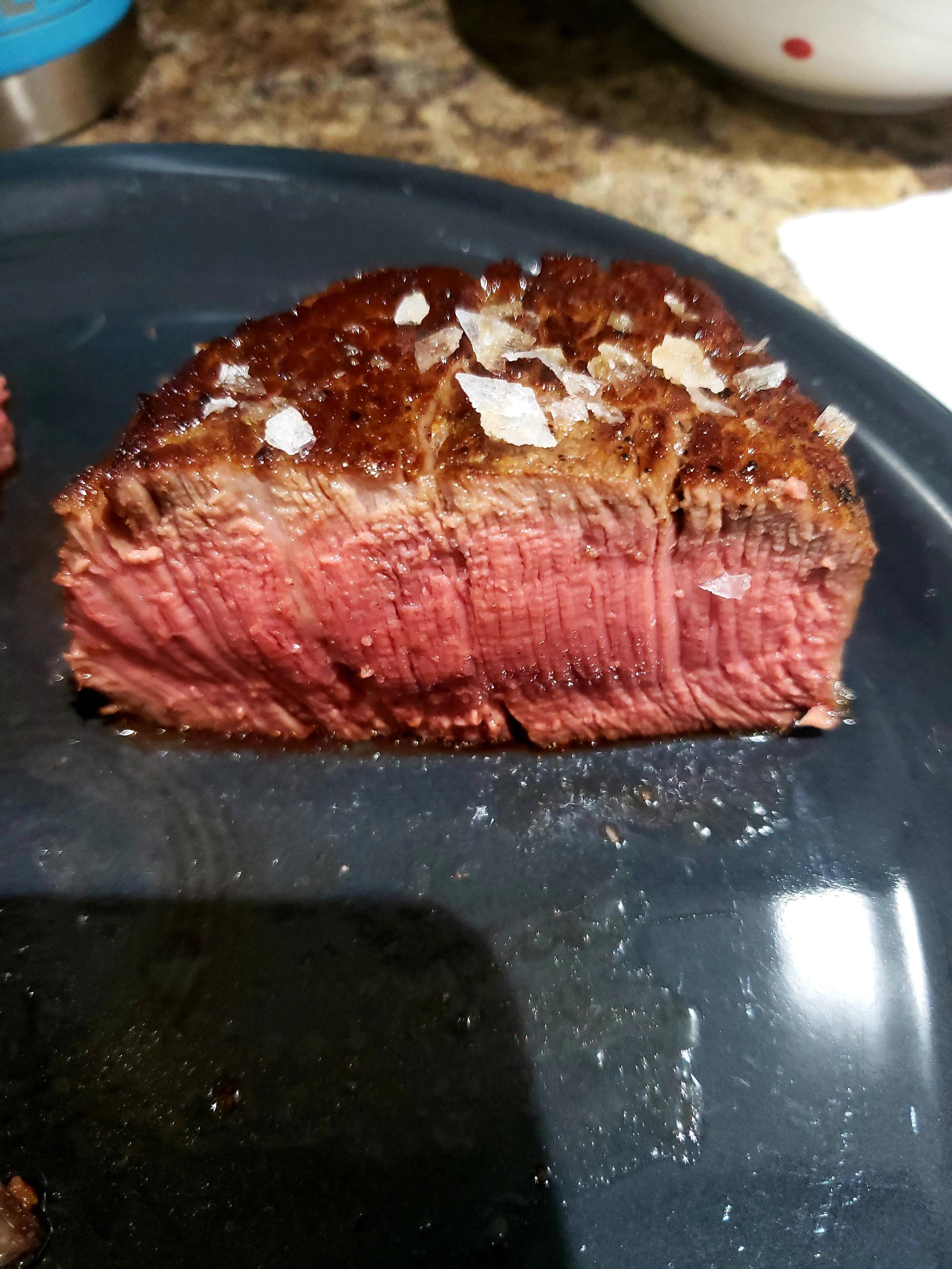 Sous Vide Filet Mignon finished in cast iron | Scrolller