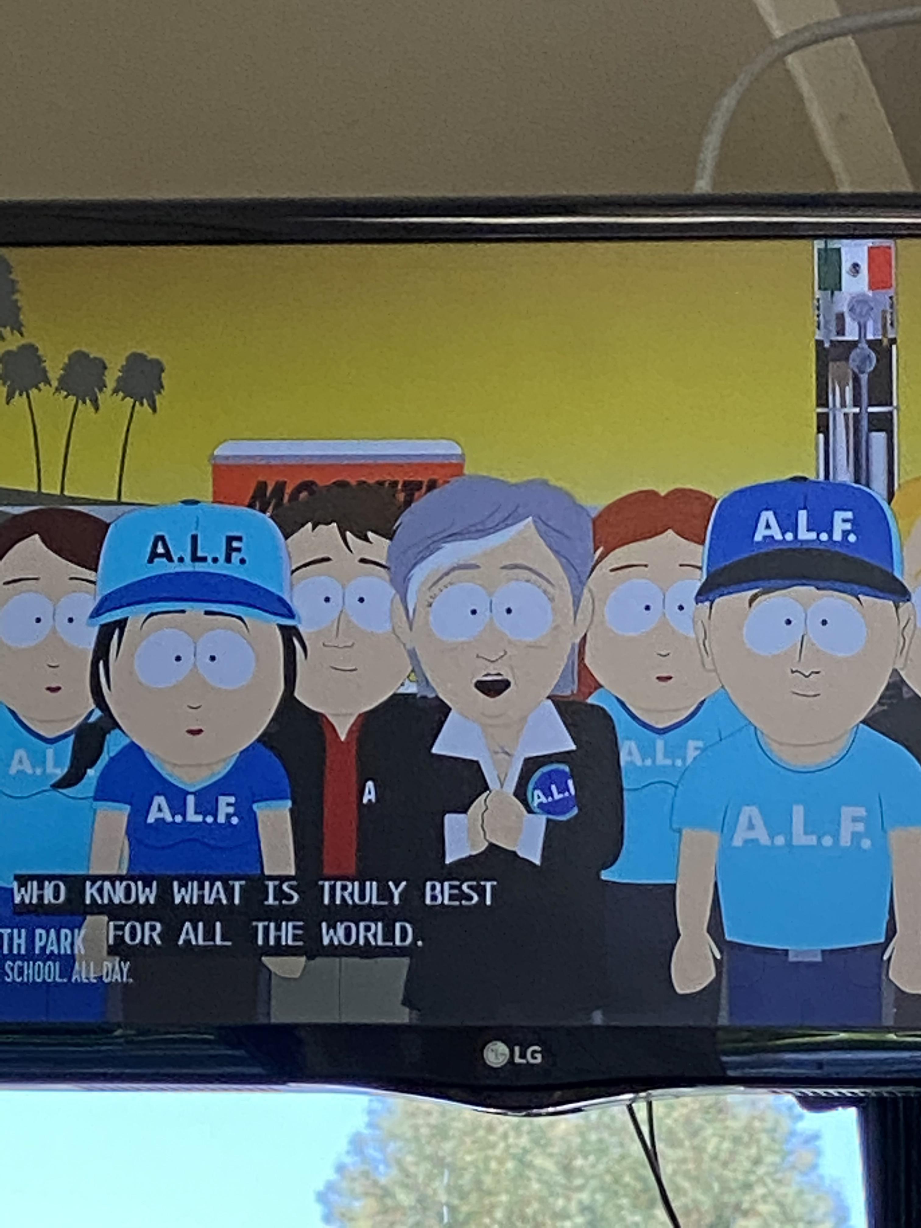 South Park repping Alf gear. | Scrolller