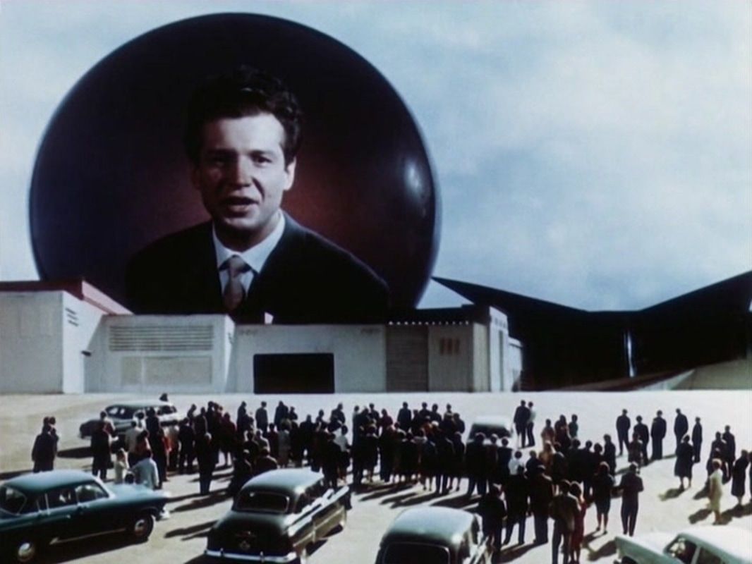 Soviet Union Future News Presenter, Giant Videoscope - 1963 | Scrolller
