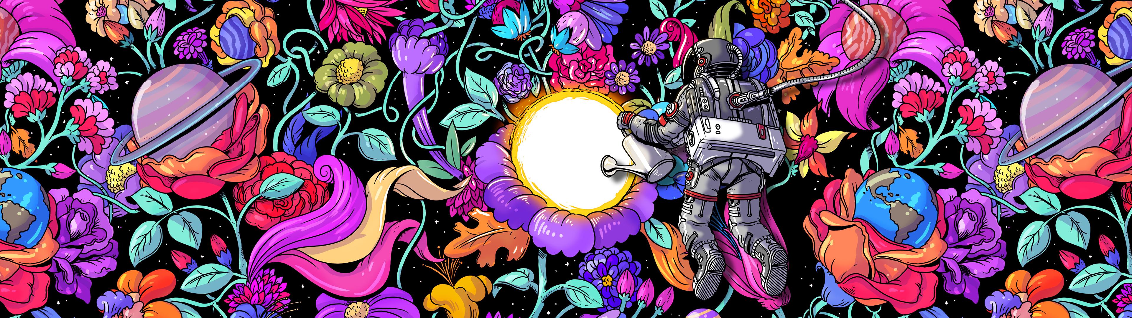 space garden [3840x1080] | Scrolller