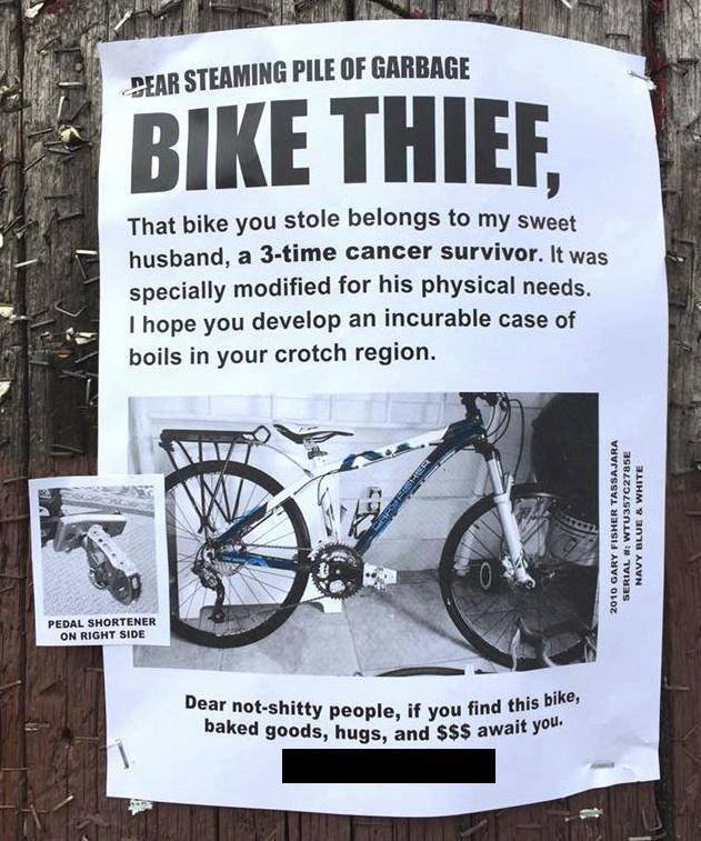 Specially modified bike stolen | Scrolller