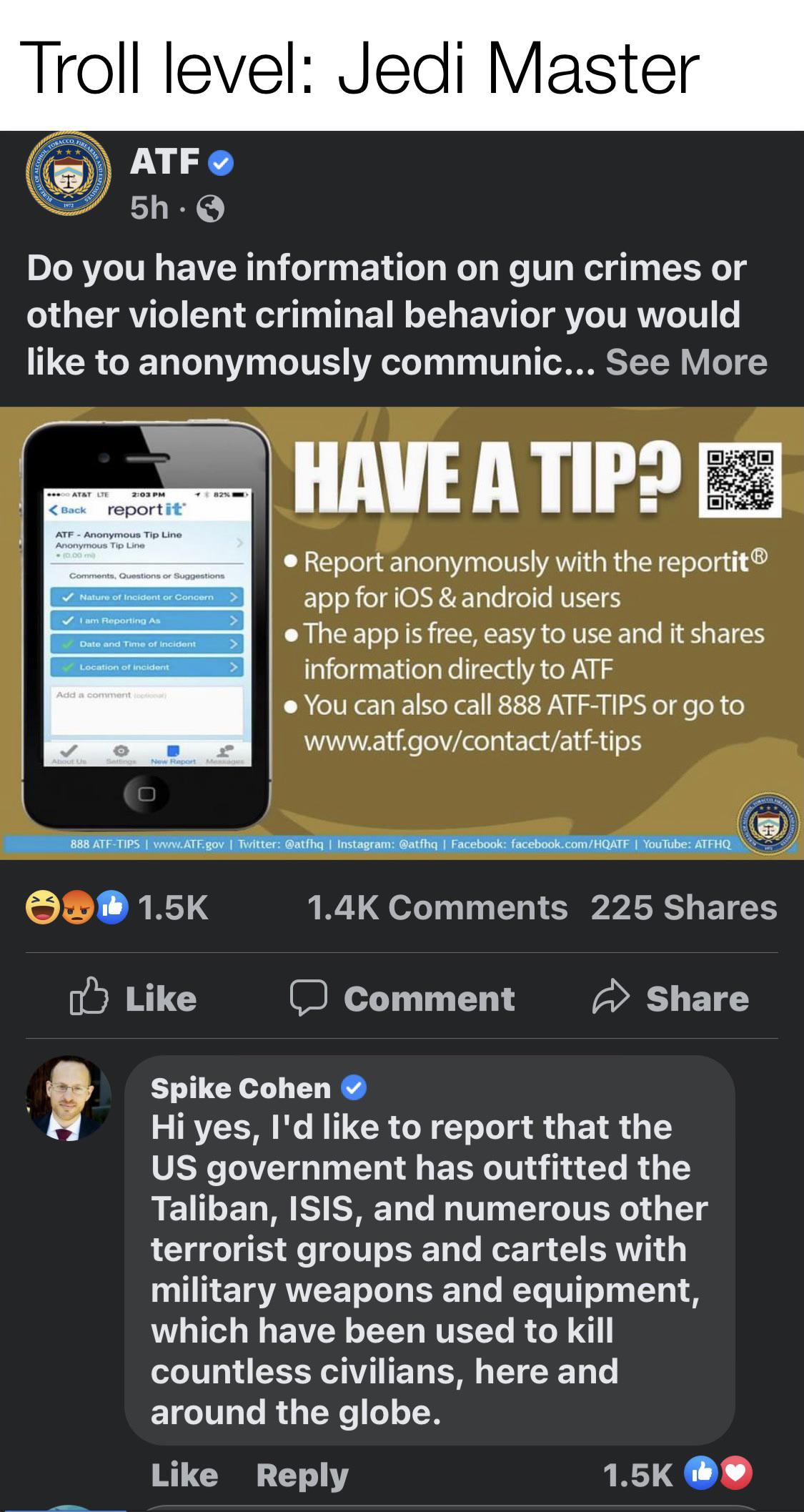 Spike trolling the ATF… Lolz | Scrolller