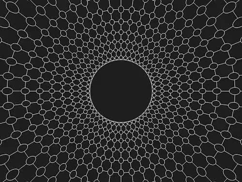 Spinning matrix of circles | Scrolller