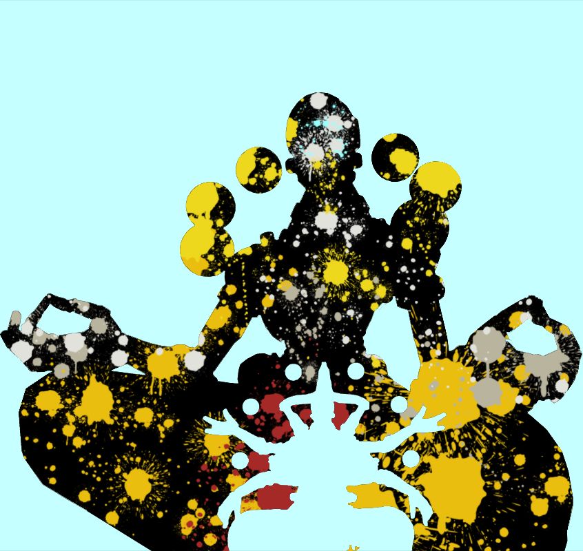Splatter paint Zenyatta | Scrolller