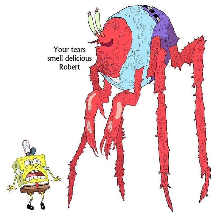 Sponge eating Mr. Krabs | Scrolller