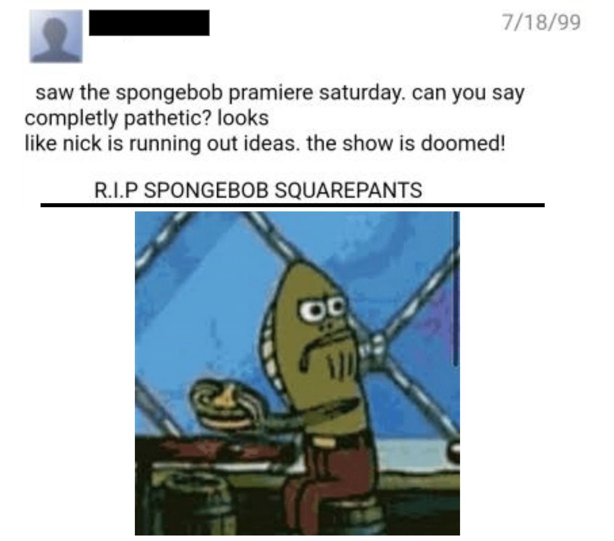 Spongebob is doomed | Scrolller