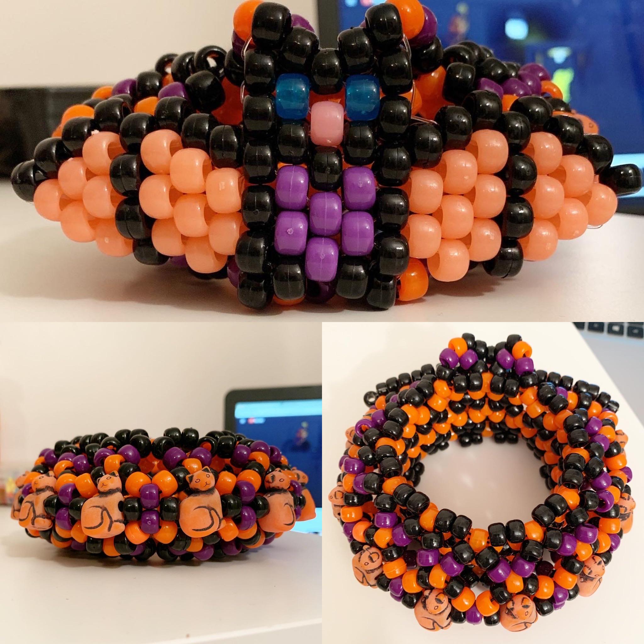 Spooky kandi I made for a recent PLUR package | Scrolller