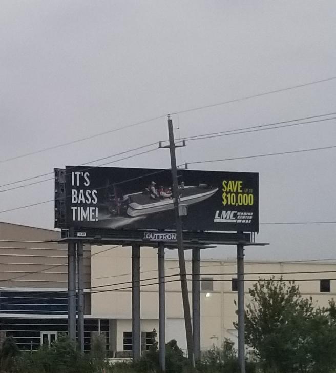 Spotted on the interstate corridor outside Fansville - Its BASS TIME | Scrolller