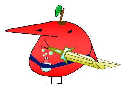 Spring themed Berd. Apple Berd | Scrolller