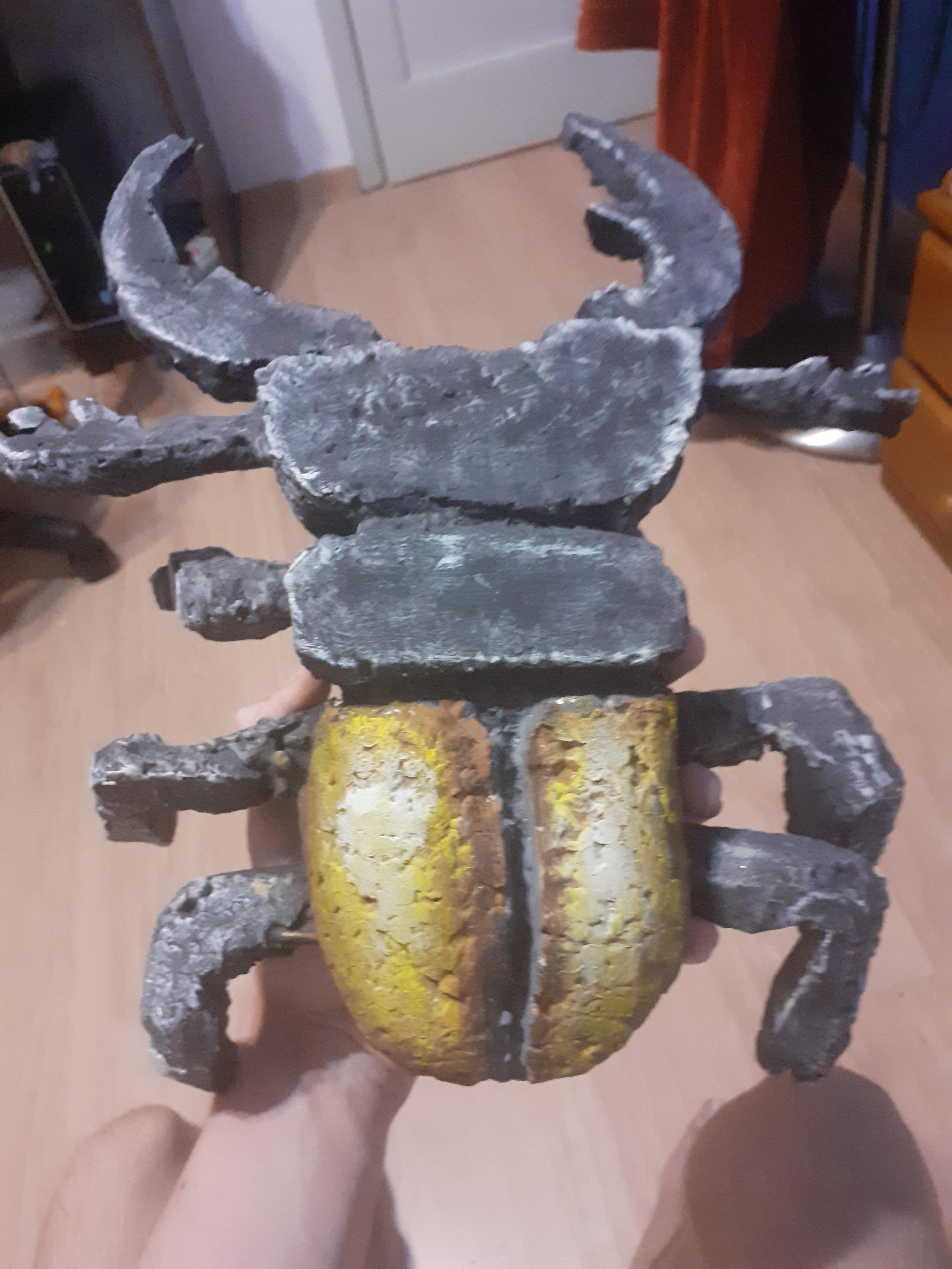 Stag beetle foam sculpture....yeah, quarentine... | Scrolller