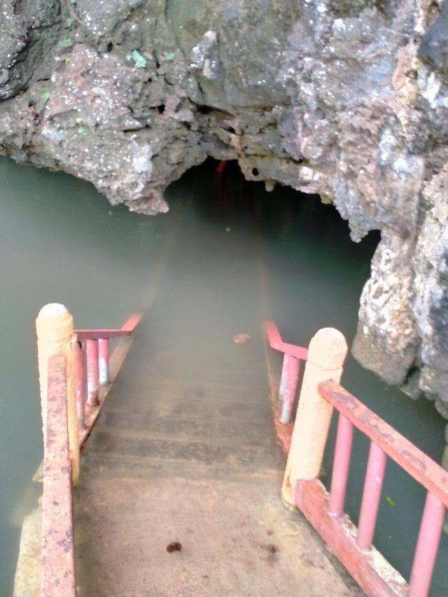 Stairwell that leads to creepy underwater cave | Scrolller