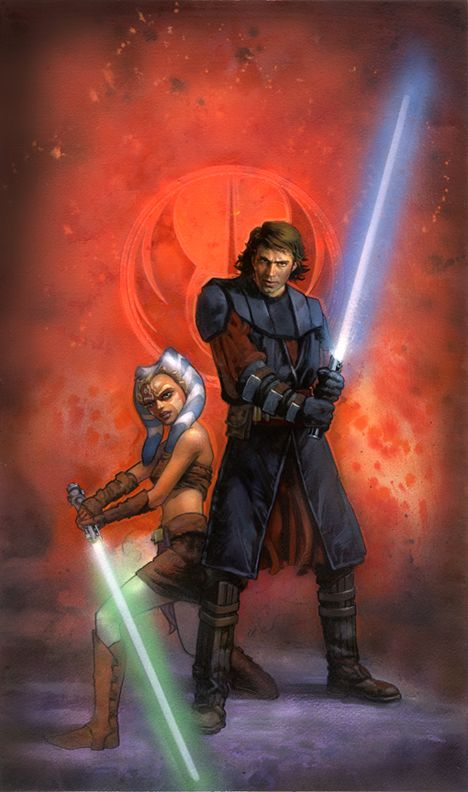 Star Wars - Anakin and Ahsoka by Terese Nielsen | Scrolller