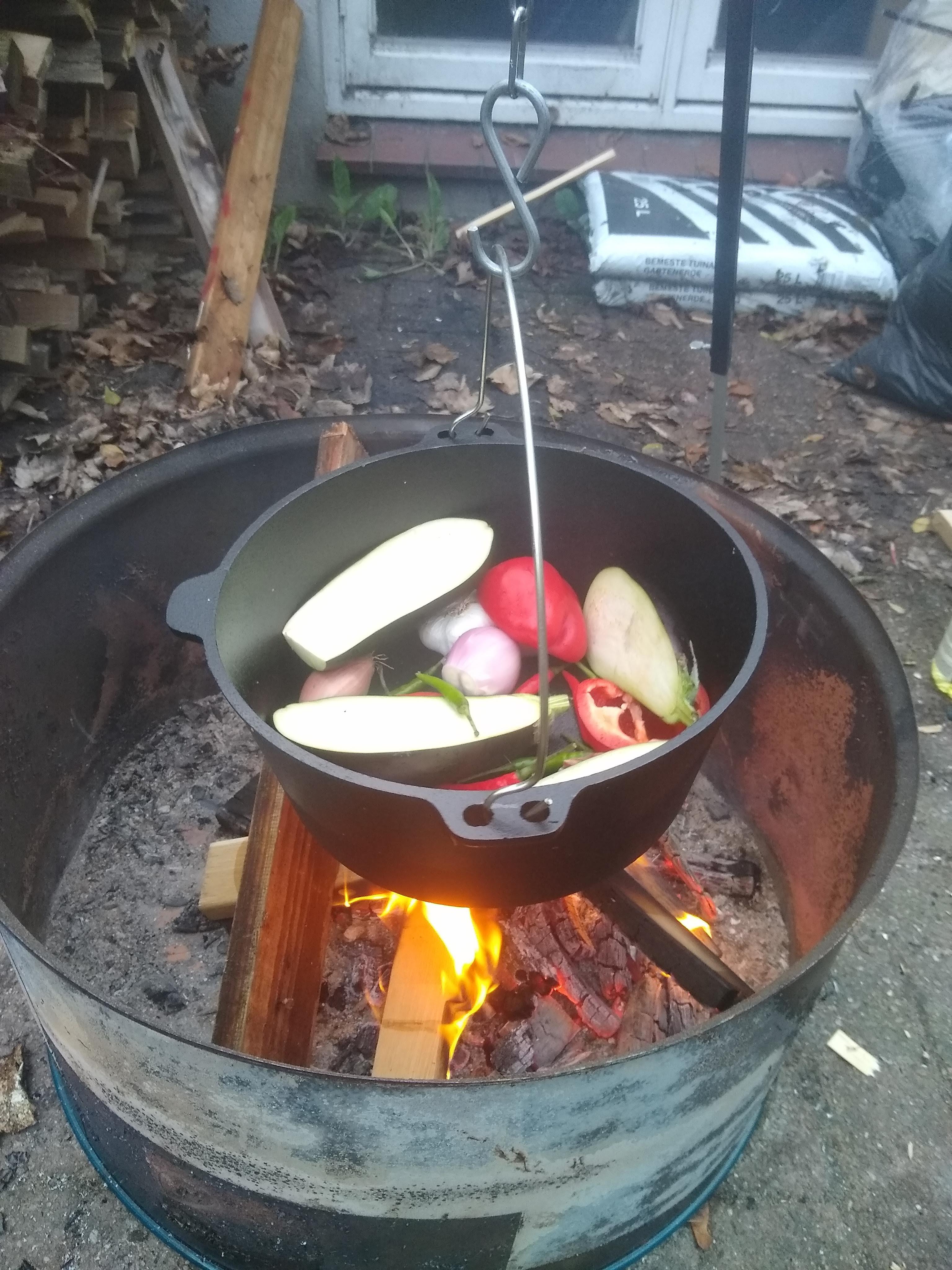 Start of Eggplant Jeow (Laotian dip to go with sticky rice) in my Fat Bastard | Scrolller
