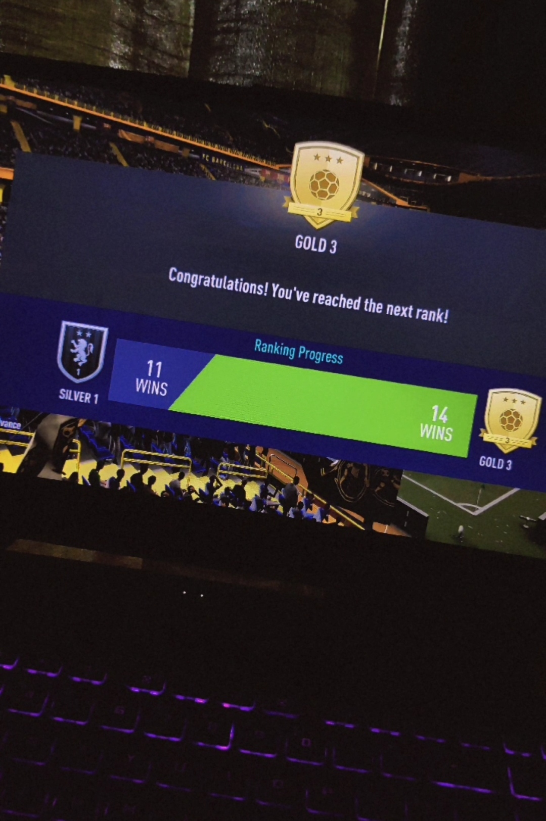 Started playing FUT this year for the first time, and it feels great to finally finish Gold ️ ...