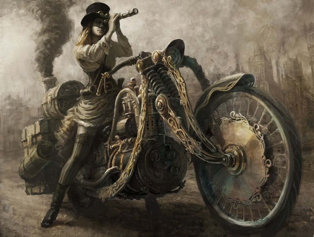 Steampunk Female Traveler by Andrey Bakulin | Scrolller