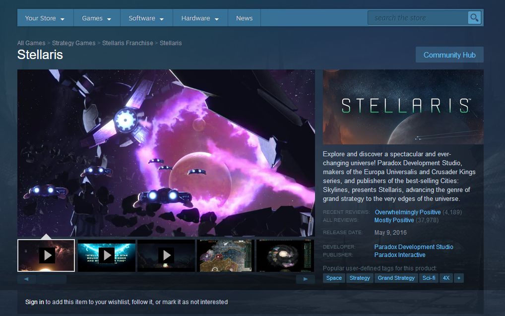 Stellaris once again has overwhelmingly positive reviews on steam! | Scrolller