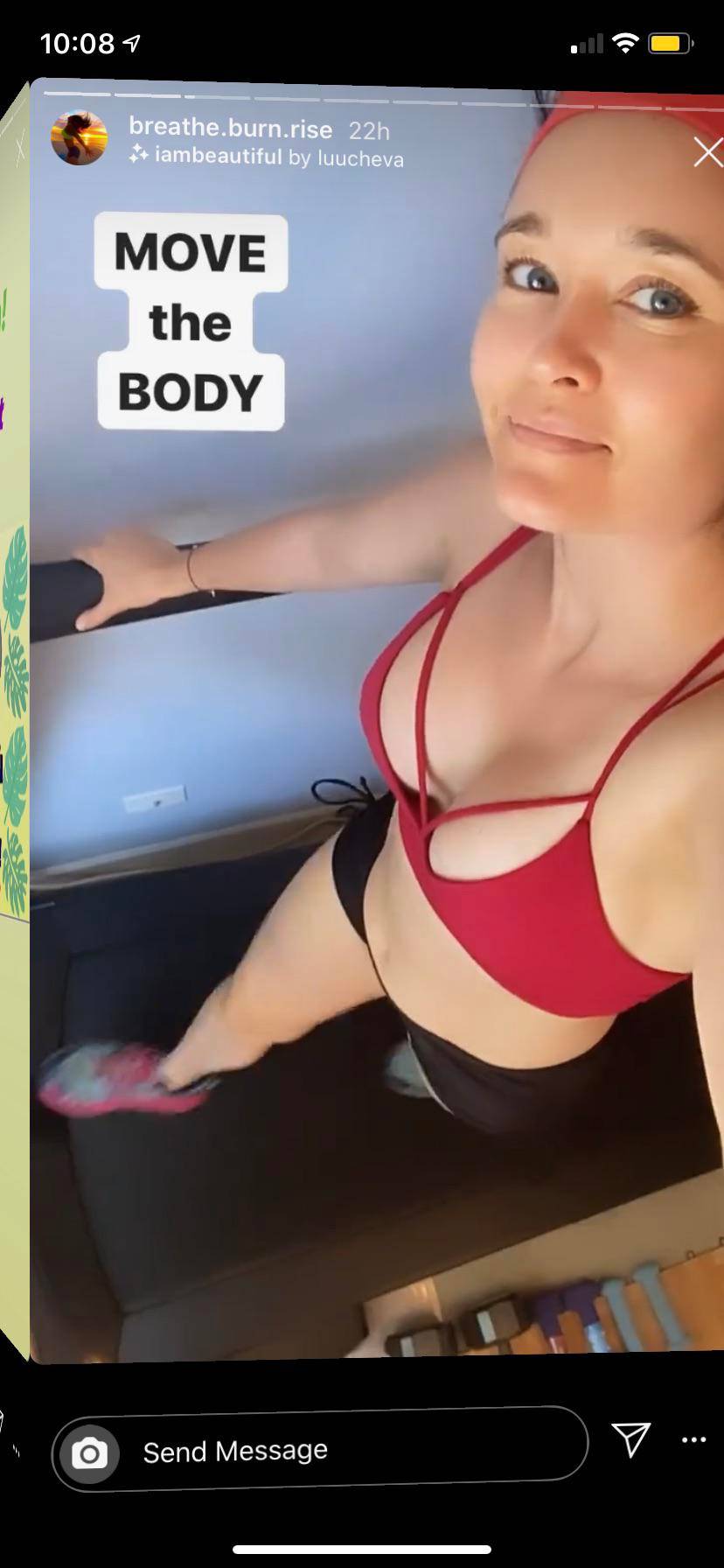 Stephanie Johnson on the treadmill | Scrolller