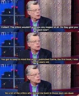 Stephen King’s response to critics. | Scrolller