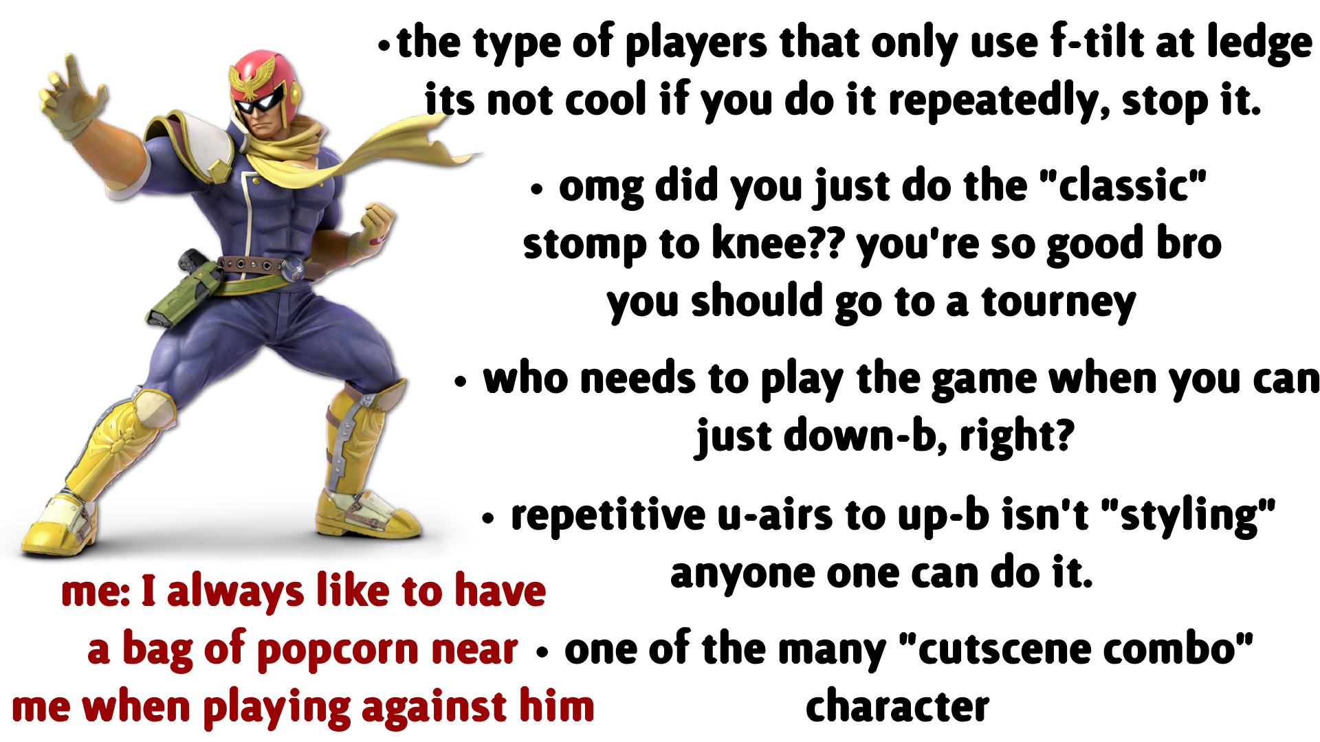 stereotyping characters for no reason everyday #day 10: Captain Falcon | Scrolller