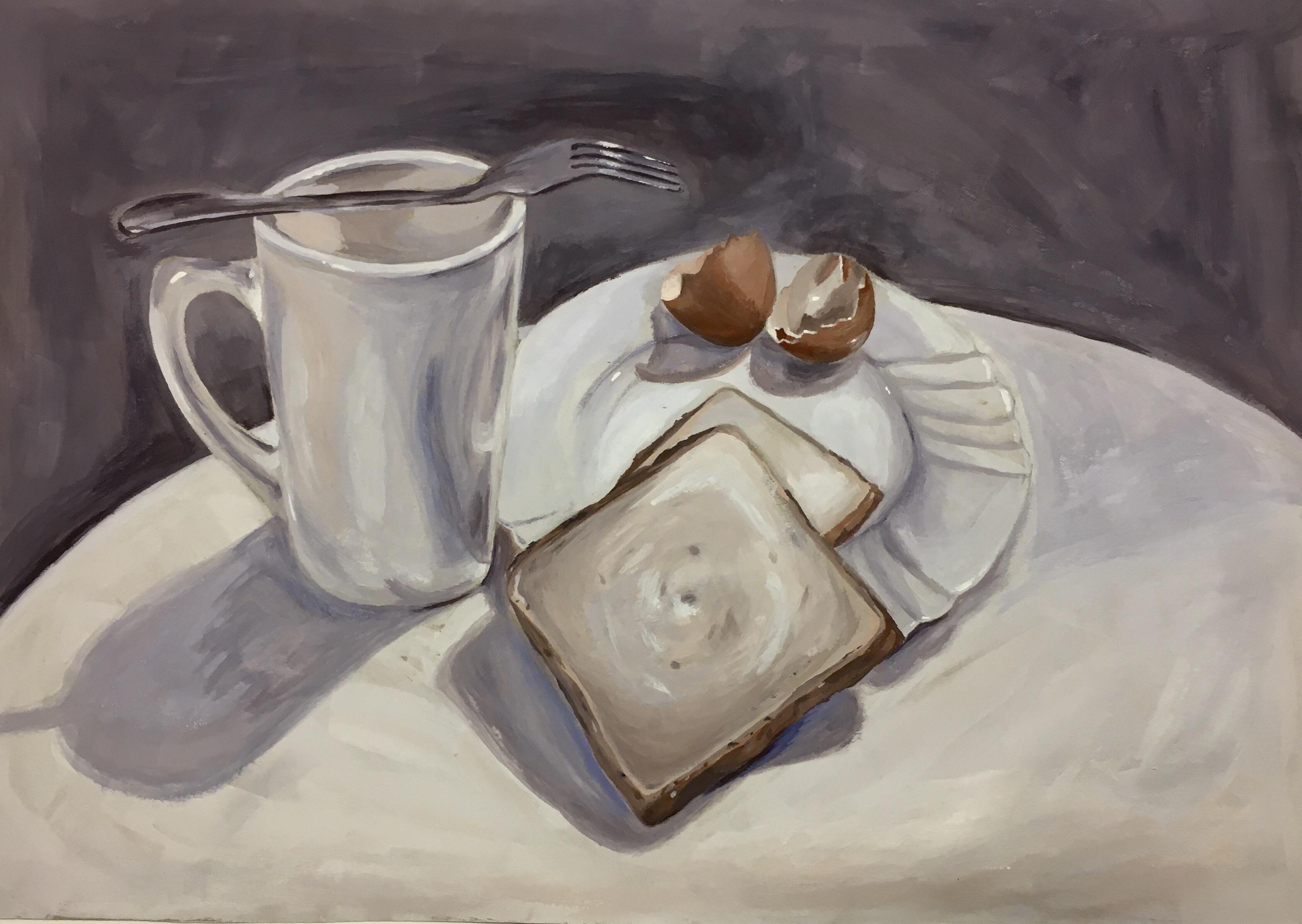 Still life study, Me, Tempera, 2020 | Scrolller