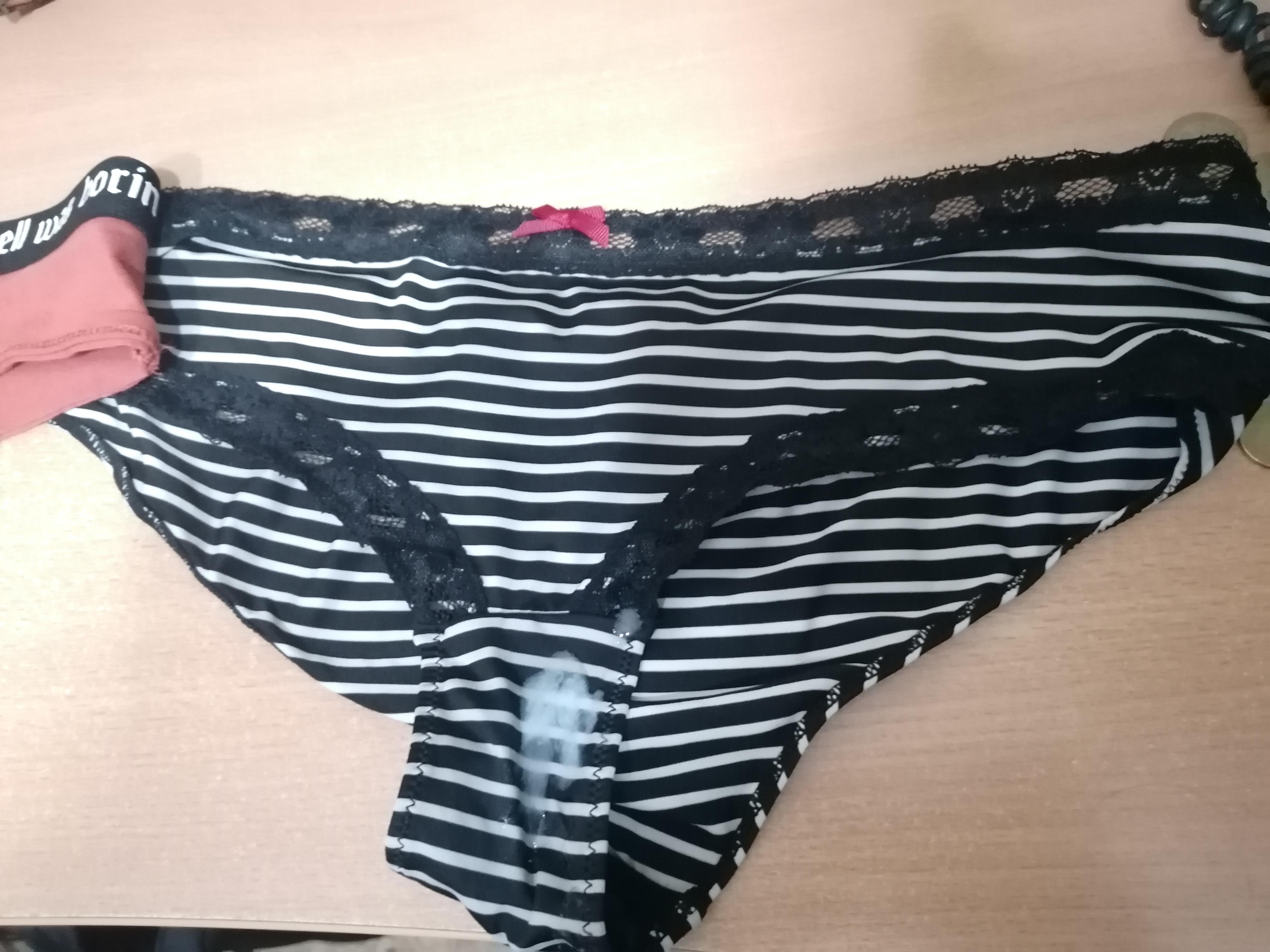Stole neighbour's washed and still wet panties. I'm about to return them to dry right now ...