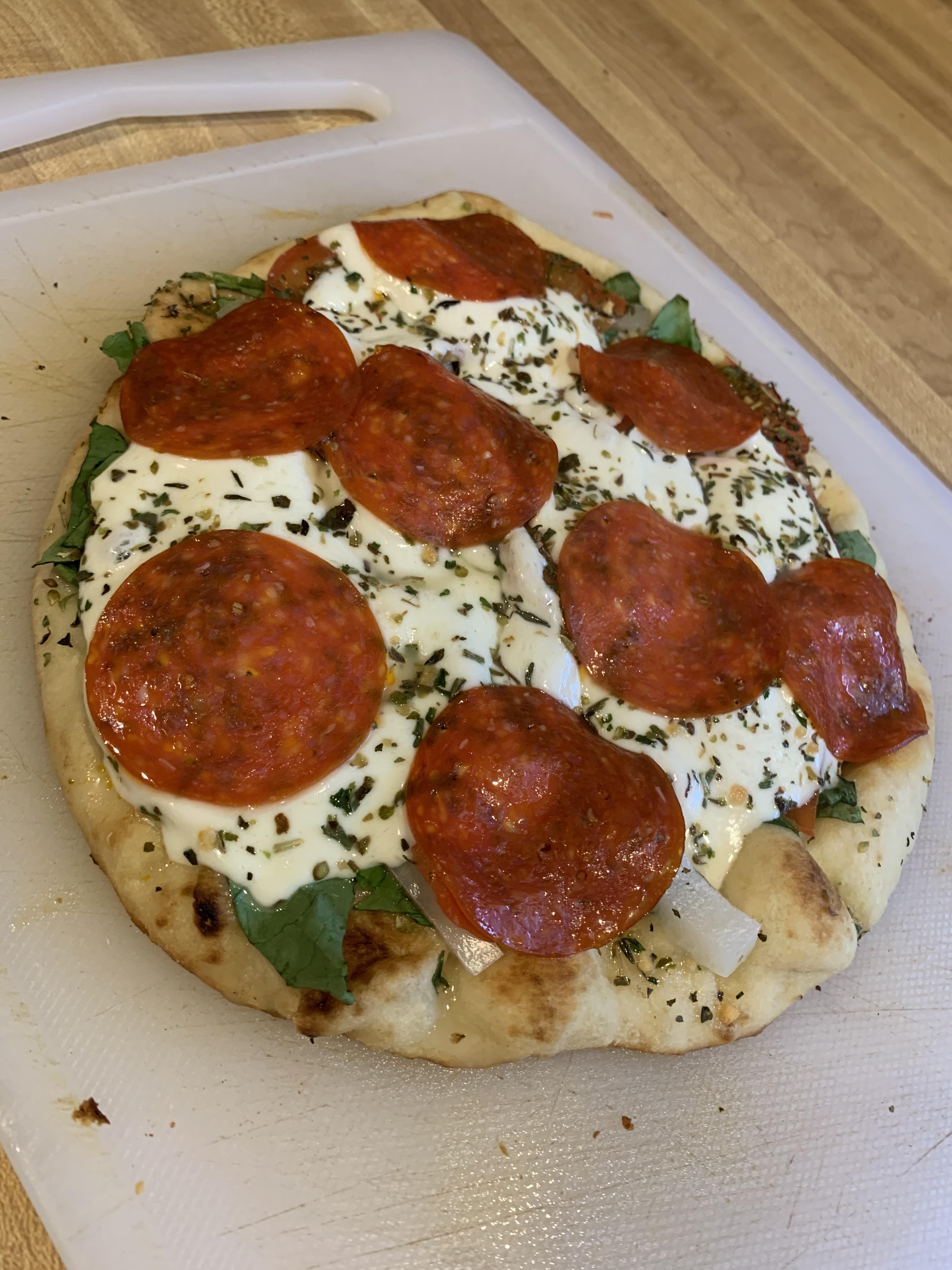 Stovetop flatbread pizza | Scrolller