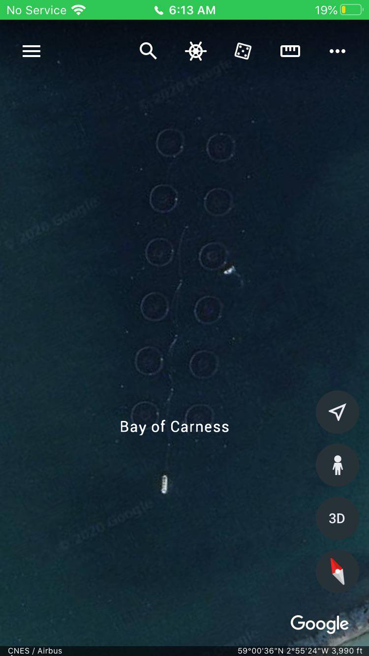 Strange circles in the bay of carness | Scrolller