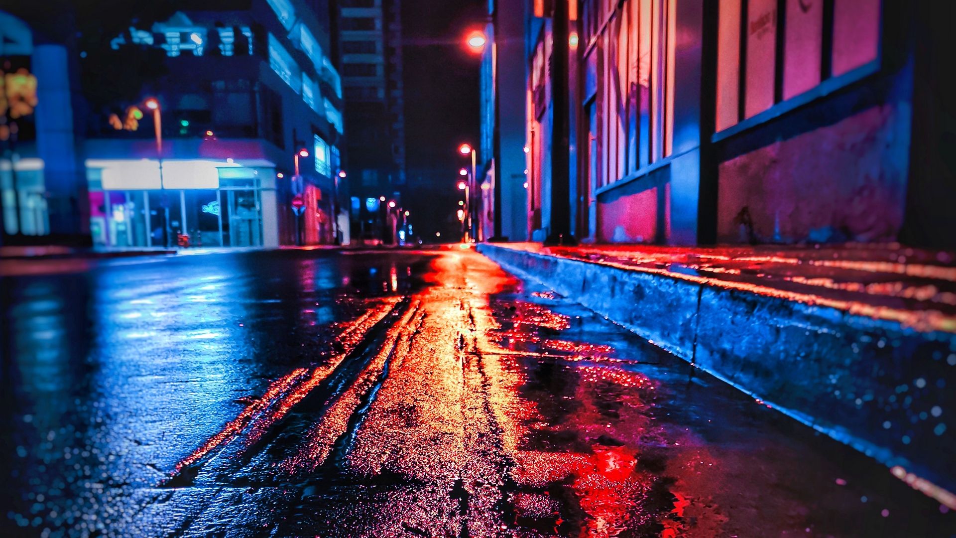 Street Night wallpaper [1920x1080] | Scrolller