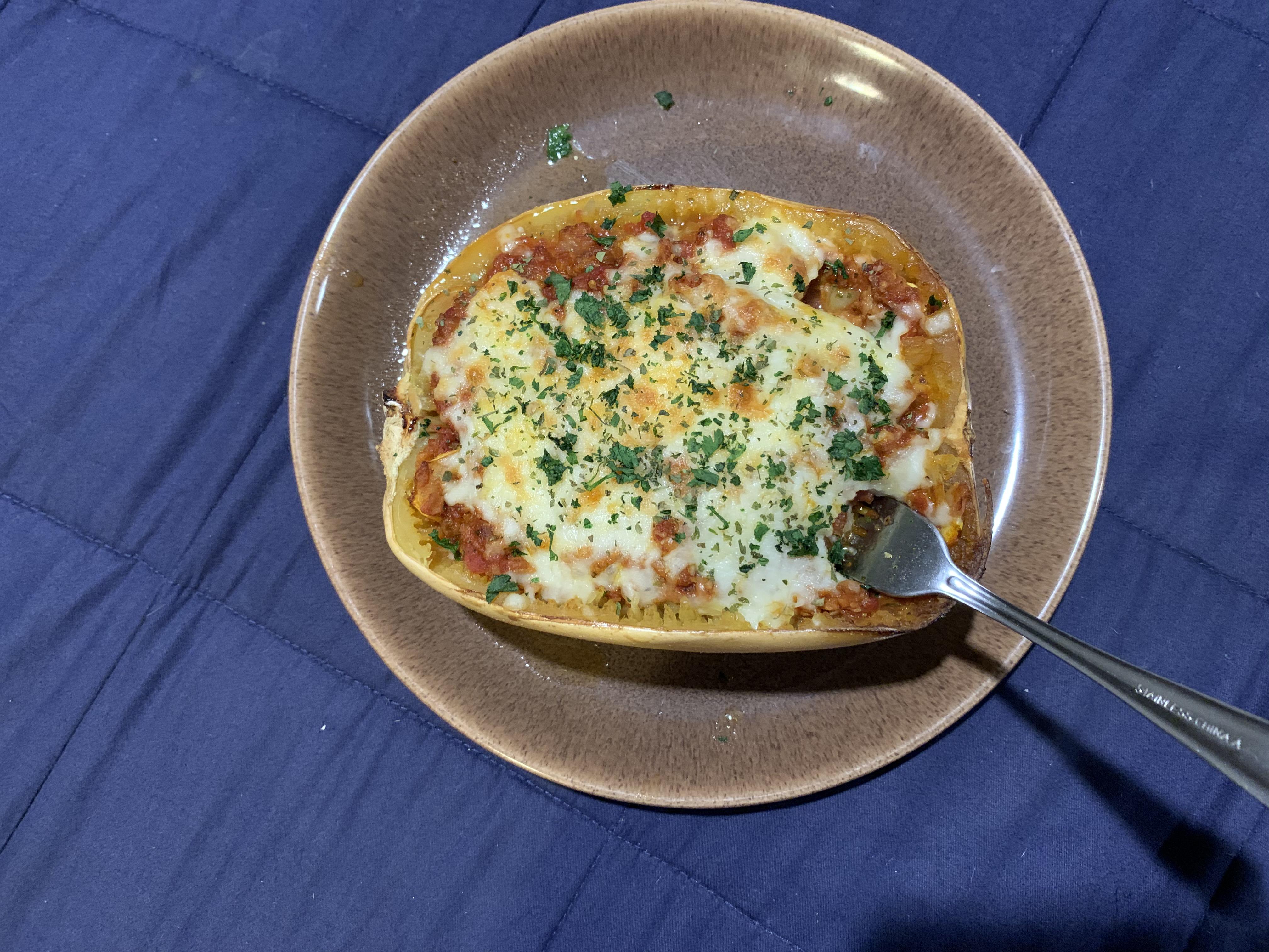Stuffed spaghetti squash for dinner | Scrolller