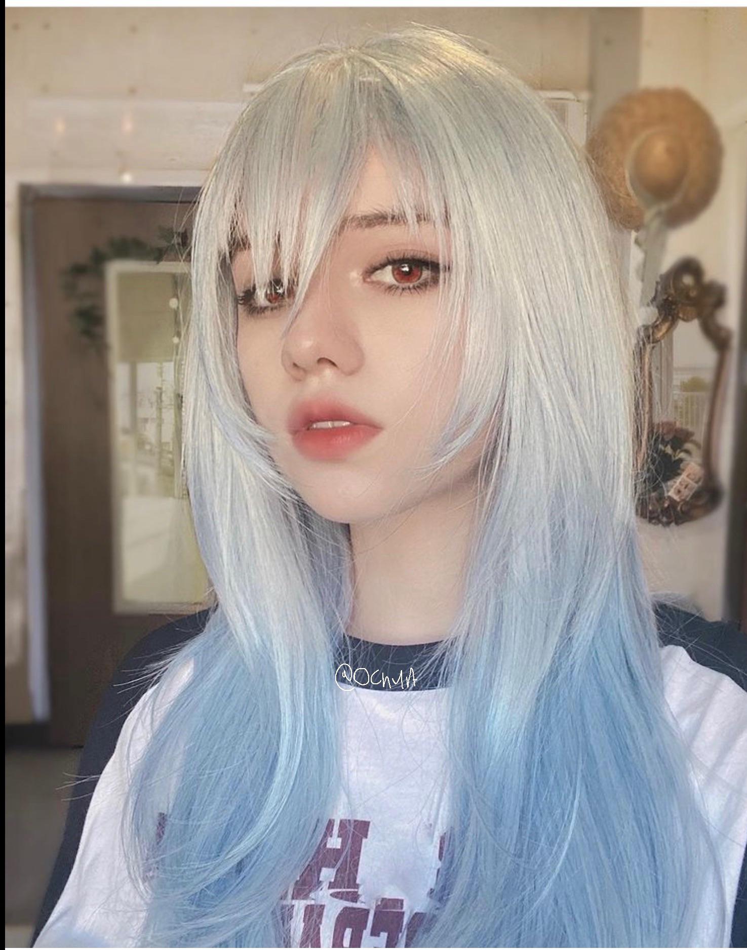 Styling long hair rei wig | Scrolller