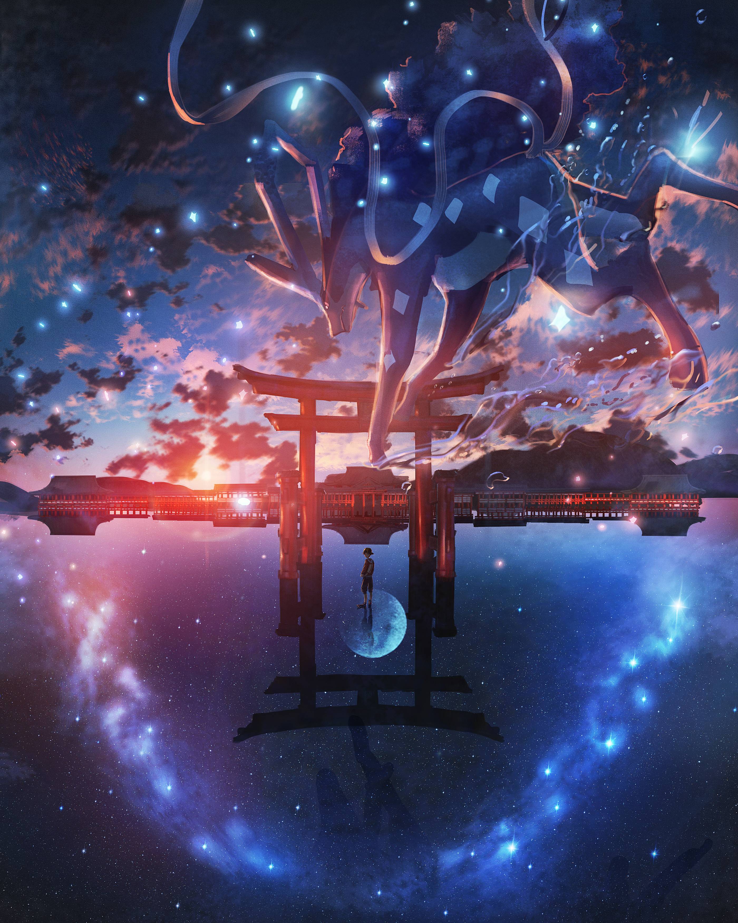 Suicune at twilight (ナコモ) | Scrolller