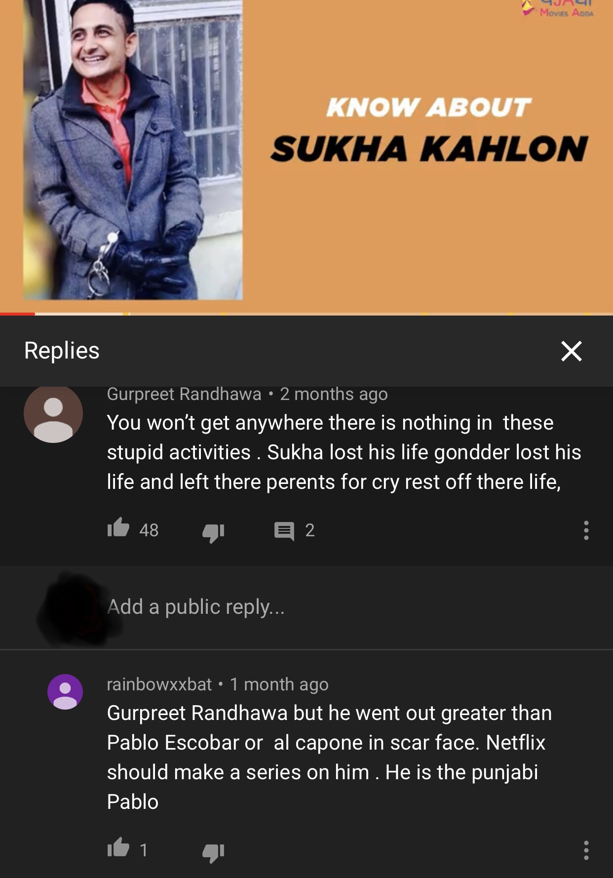 sUkHa kAHlon is ਪੰਜਾਬੀ Escobar | Scrolller