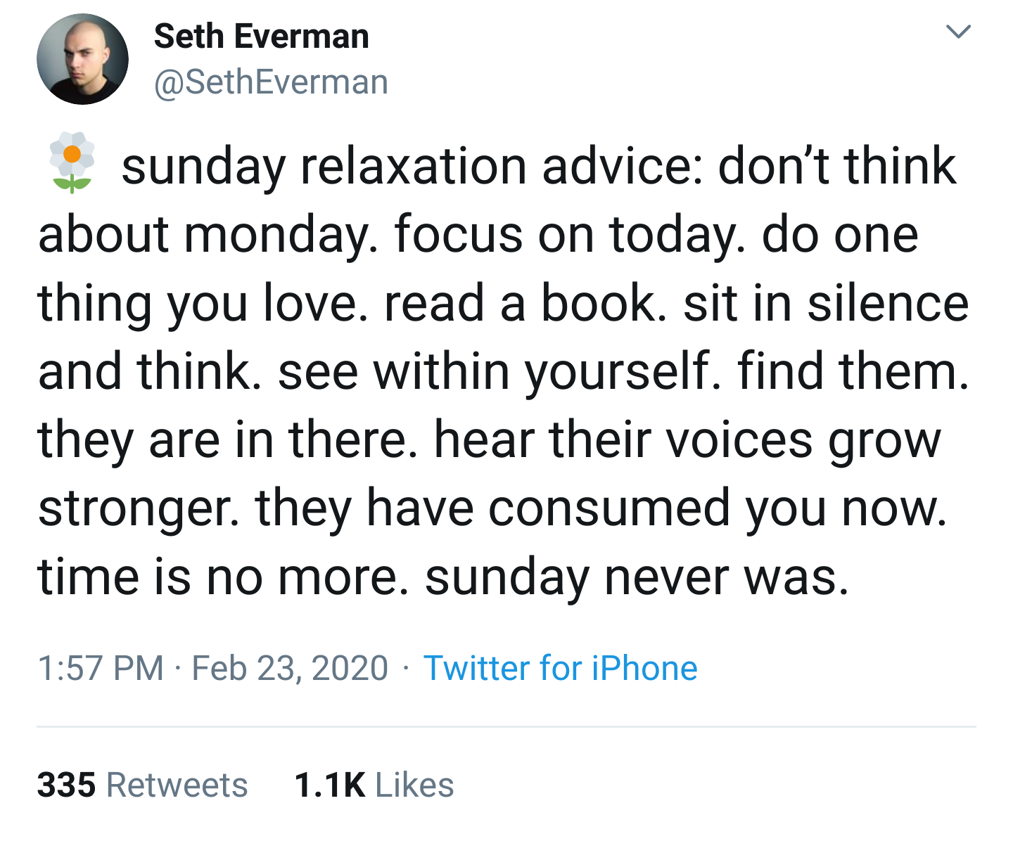 Sunday Relaxation Advice | Scrolller