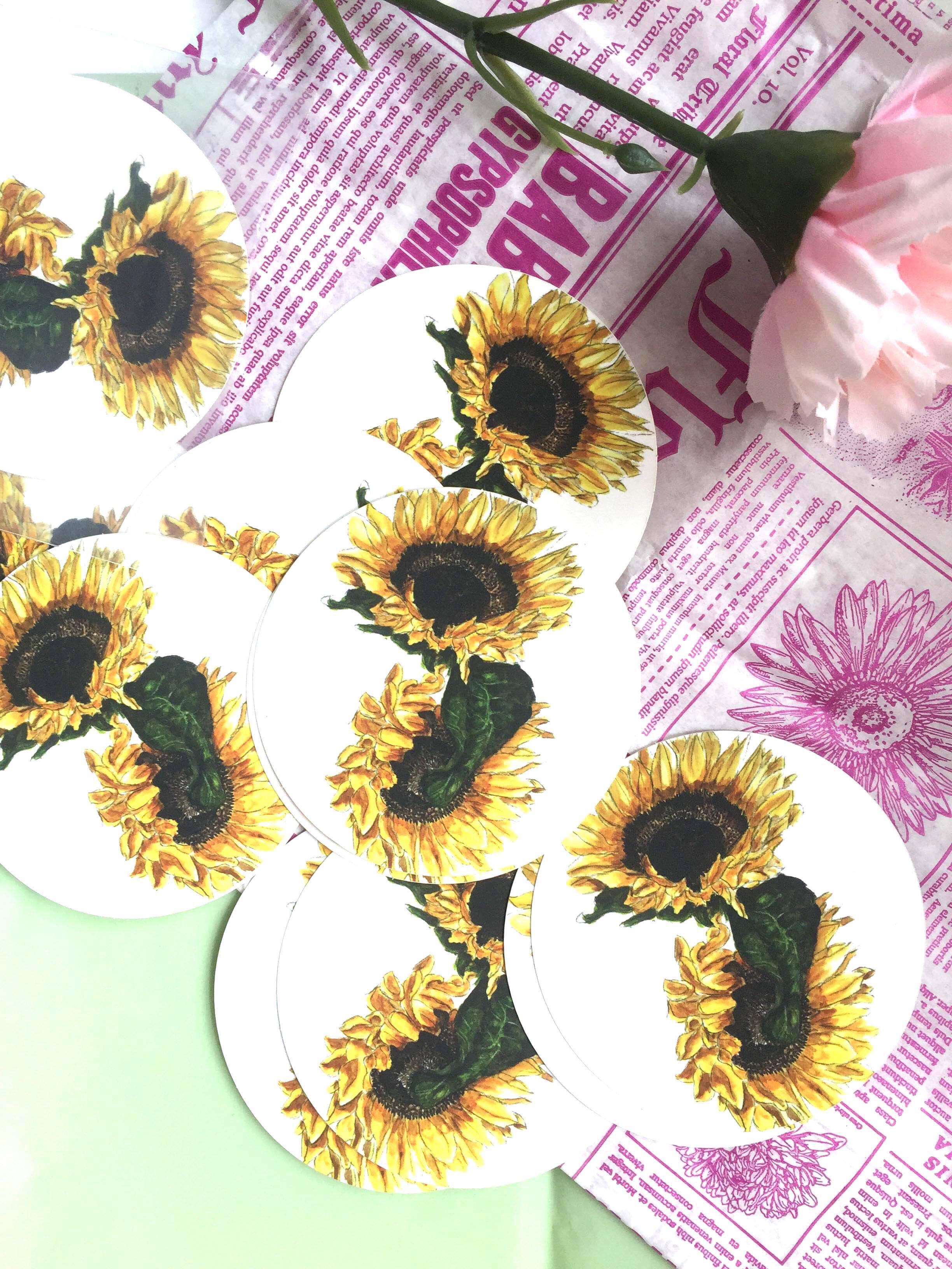 Sunflower stickers | Scrolller