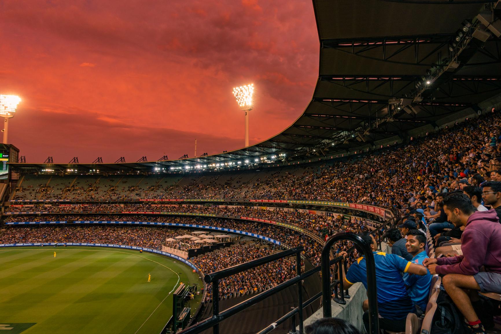 Sunset at the Melbourne Cricket Ground | Scrolller