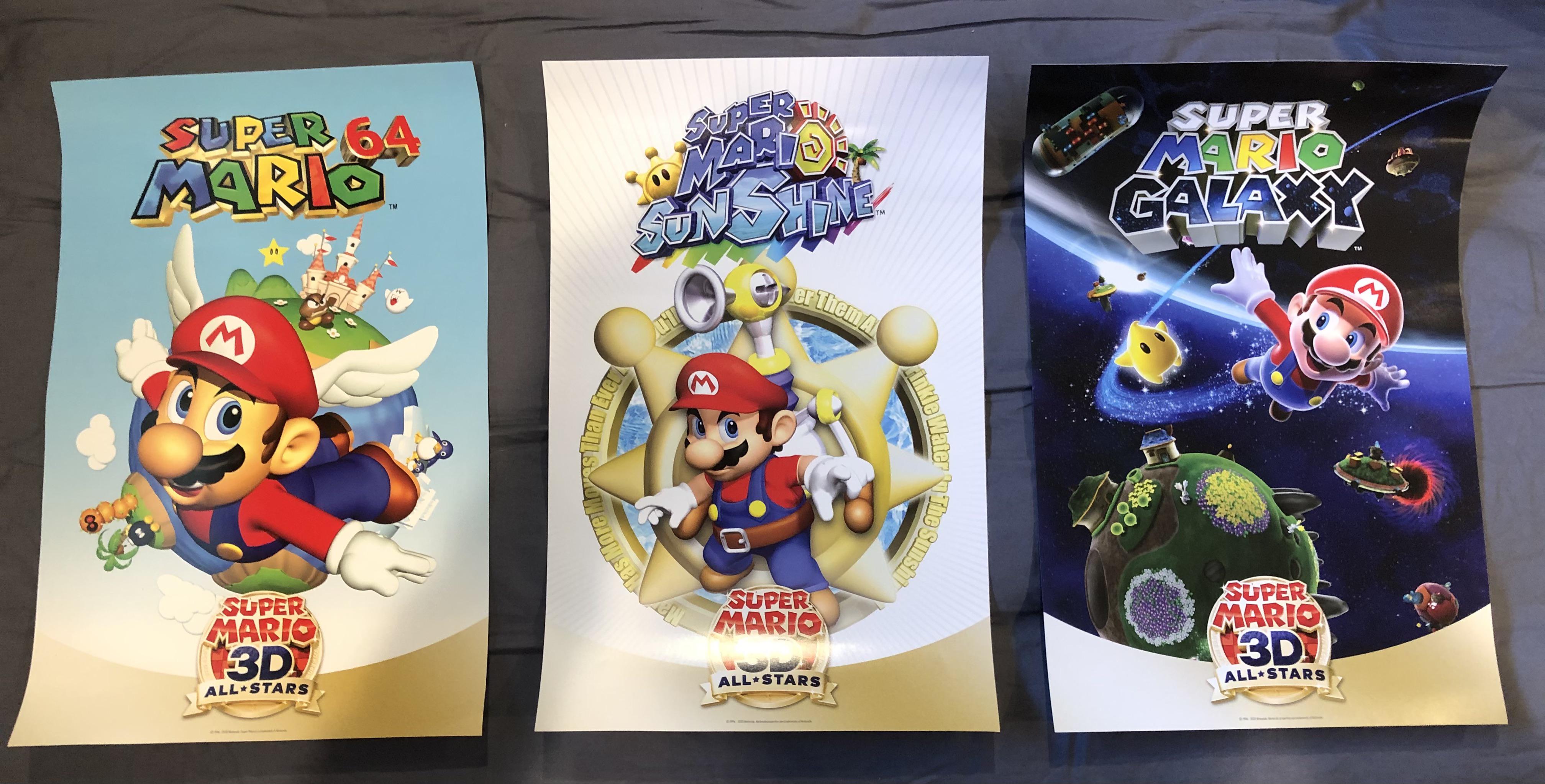 Super Mario 3D All Stars posters from My Nintendo arrived today ...