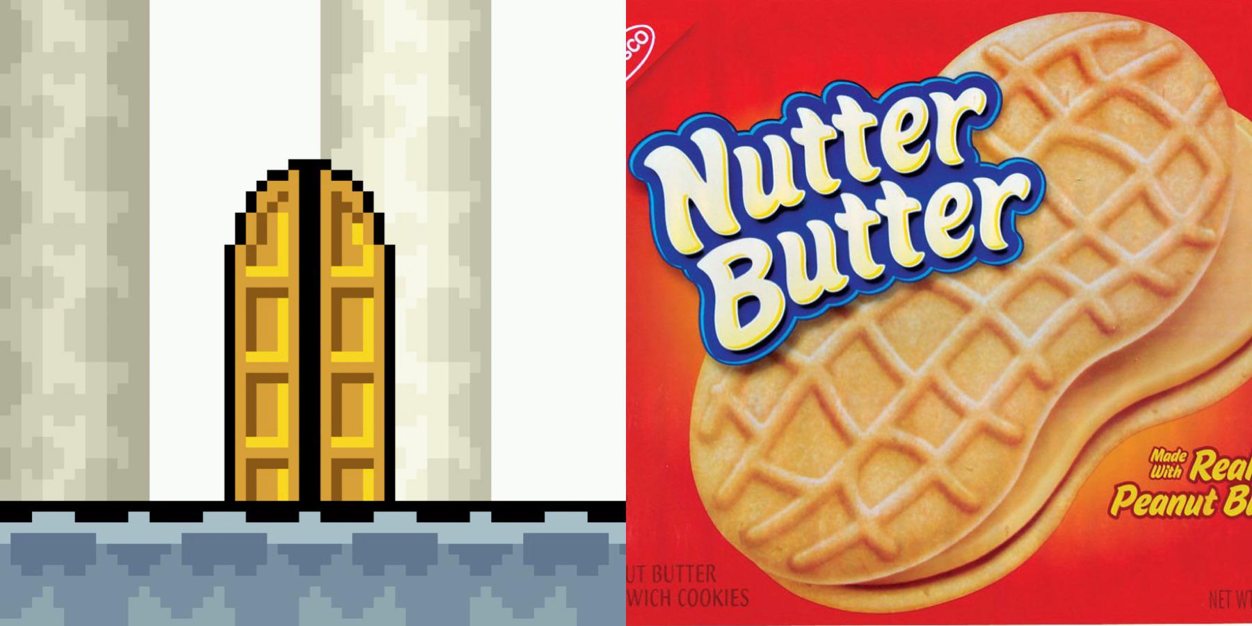 Super Mario World castle/haunted house door or Nutter Butter cookie? | Scrolller