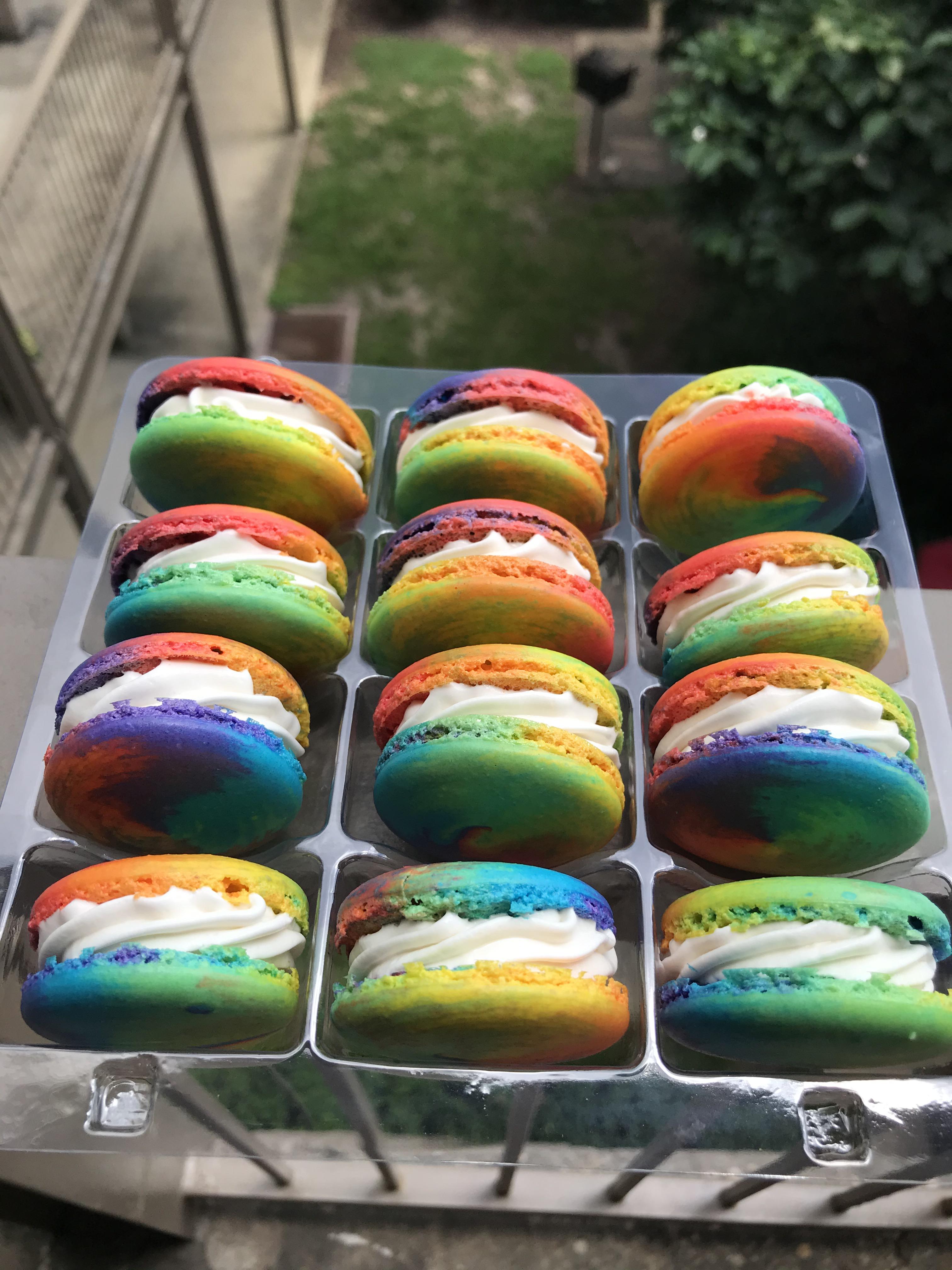 Super proud of these fun rainbow macarons! | Scrolller
