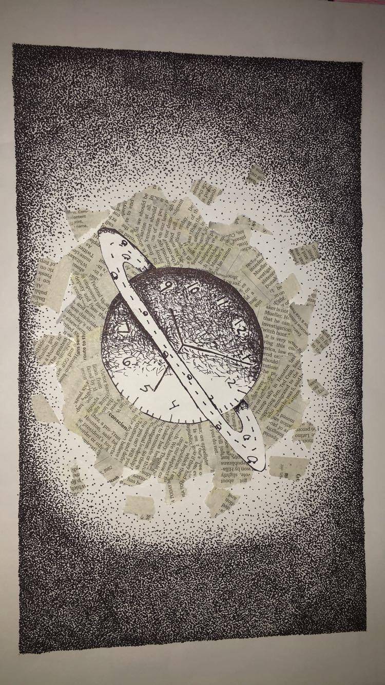 surrealism, me, ink and paper, 2019 | Scrolller